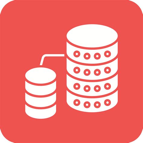 Database Glyph Round Corner Background Icon Vector Art At Vecteezy