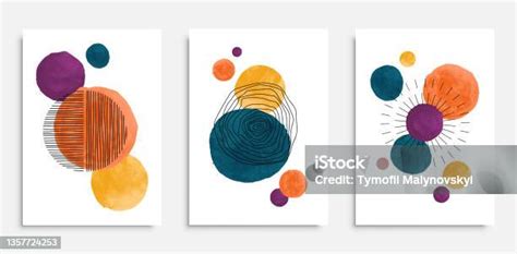 벽 예술 수채화 미니멀 한 추상 미술 배경 추상적인 디자인은 다양한 모양을 낙서합니다 현대 미술 고립 된 벡터 그래픽 미니멀한 기하학적 프레임 손으로 그린 벡터