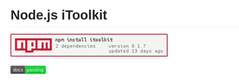 Add Update Badges · Issue 259 · Ibmnodejs Itoolkit · Github