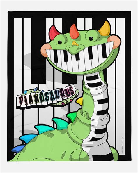 Pianosaurus Piano Key Throw Blanket Poppy Playtime Official Store