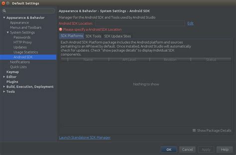 Configure Standalone Sdk For Android Studio Stack Overflow