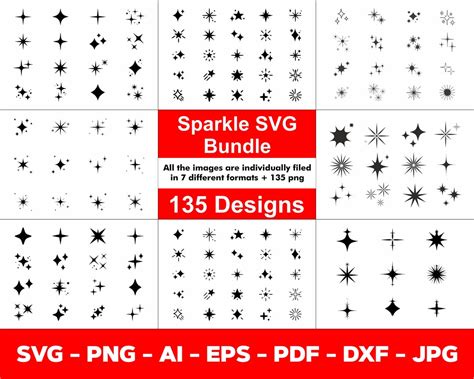 Sparkle Svg Stars Sparkle Svg Sparkle Svg Cut Files For Cricut