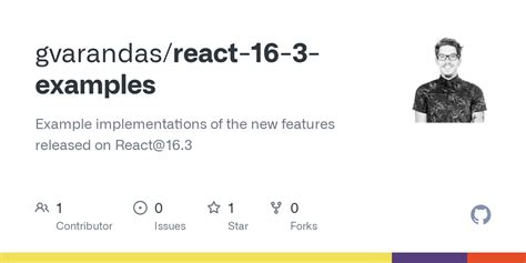 Github Gvarandas React 16 3 Examples Example Implementations Of The New Features Released On