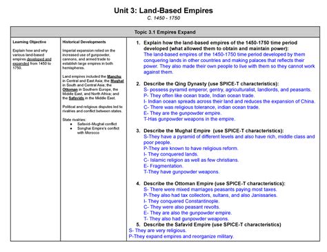 Copy Of Copy Of Ap World History Unit 3 Study Guide Deprecated Api
