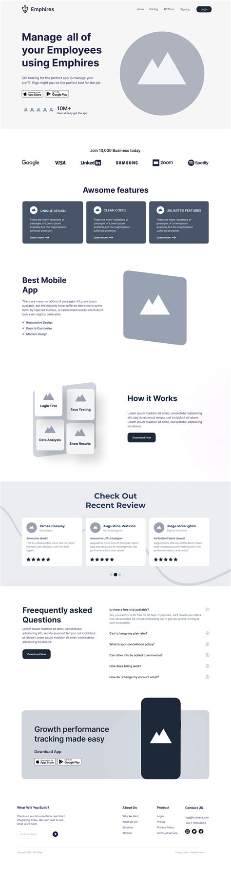 Employee Management Web Application Ui Design Behance