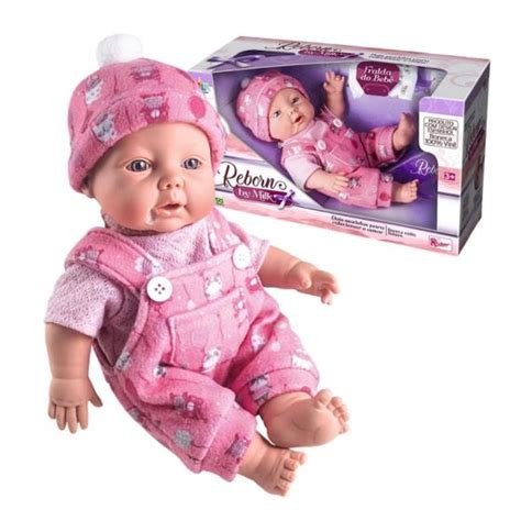 Boneca Bebê Reborn Realista Menina Vinil Real 622 Brinquedo Milk