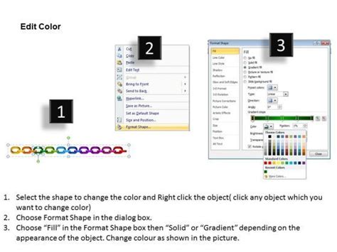 PowerPoint Slide Circle Process Chains Flowchart Ppt Backgrounds
