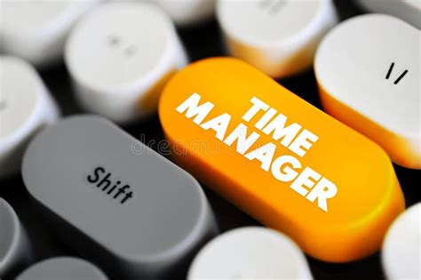 Time Manager Refers To A Person Or Tool Responsible For Organizing Planning And Controlling