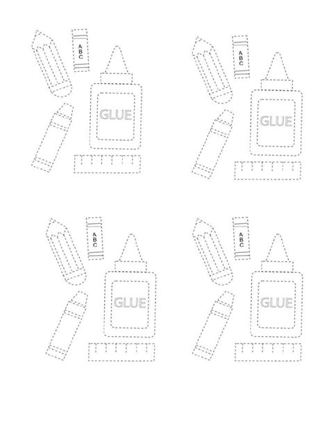 Trace Classroom Objects Pdf