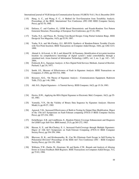 A Simulation Experiment On A Built In Self Test Equipped With Pseudorandom Test Pattern