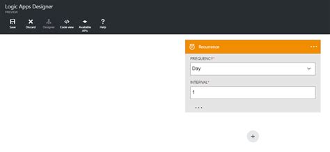 13 Azure Portal Logic Apps Designer Add Recurrence Trigger Confpng