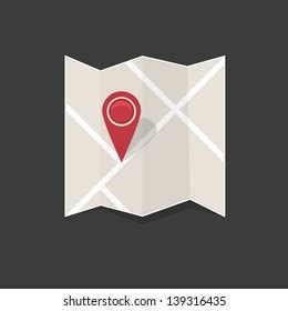 Map Vector Icon Stock Vector Royalty Free Shutterstock