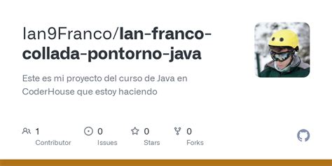 Github Ian9francoian Franco Collada Pontorno Java Este Es Mi Proyecto Del Curso De Java En