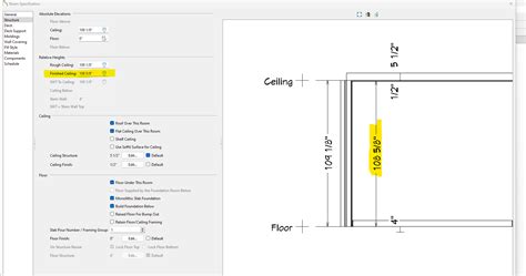 Ceiling Dimensions