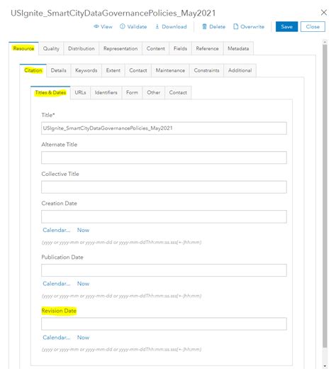 How To Update The Item Properties From Metadata Us Esri Community
