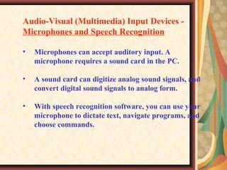 Multimedia Input Devices PPT