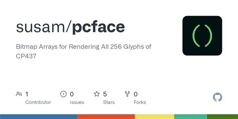 Bitmap Arrays For Rendering Cp437 Glyphs Using Ibm Pc Oem Fonts R