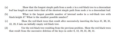 Solved Show That The Longest Simple Path From A Node R In A Chegg