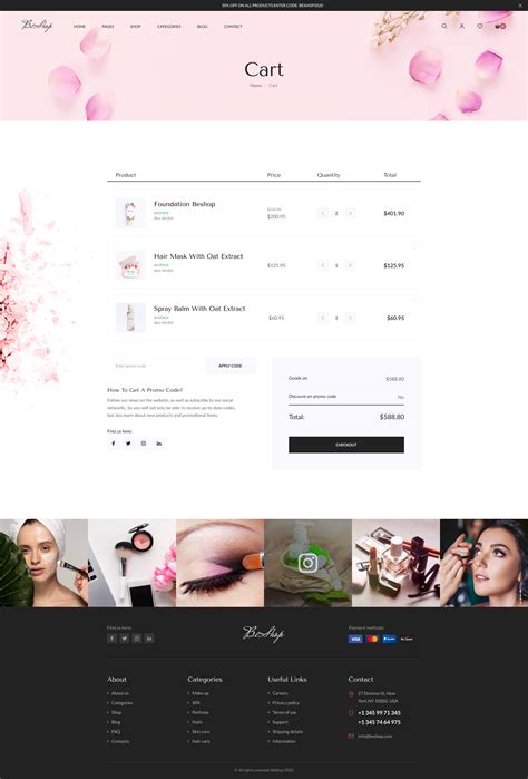 BeShop Beauty ECommerce React Next JS Template By George Fx ThemeForest