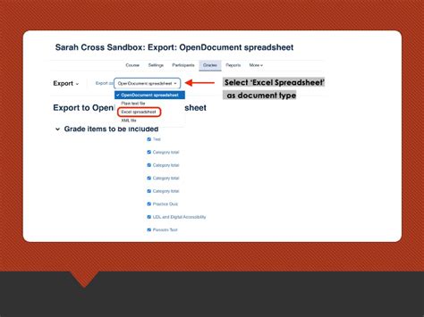 Export Backup Grades Moodle Info Colgate