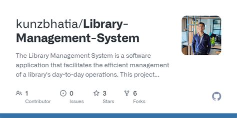 Github Kunzbhatia Library Management System The Library Management System Is A Software
