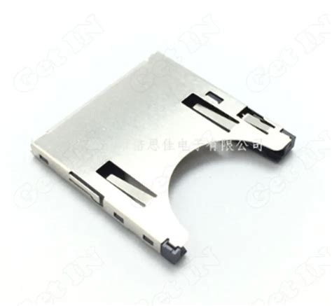 500pcs 2 In 1 SD Push Type 11P 11Pins Lockable Memory Card Slot Socket In Connectors From Lights