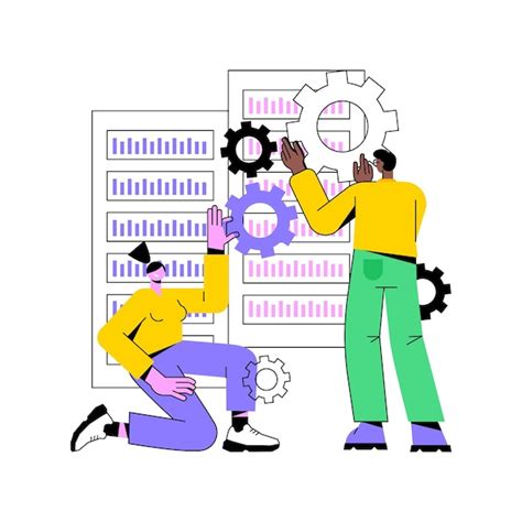 Premium Vector Big Data Job Abstract Concept Vector Illustration