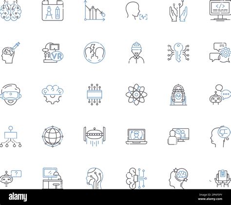 Website Design Line Icons Collection Responsive User Friendly