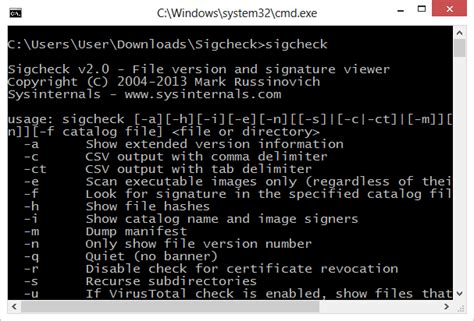 Sigcheck 2 90 Free Download Software Reviews Downloads News Free Trials Freeware And Full