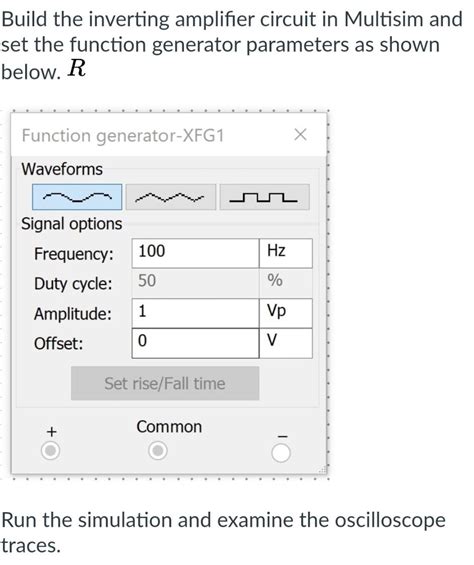 Solved Build The Inverting Amplifier Circuit In Multisim And