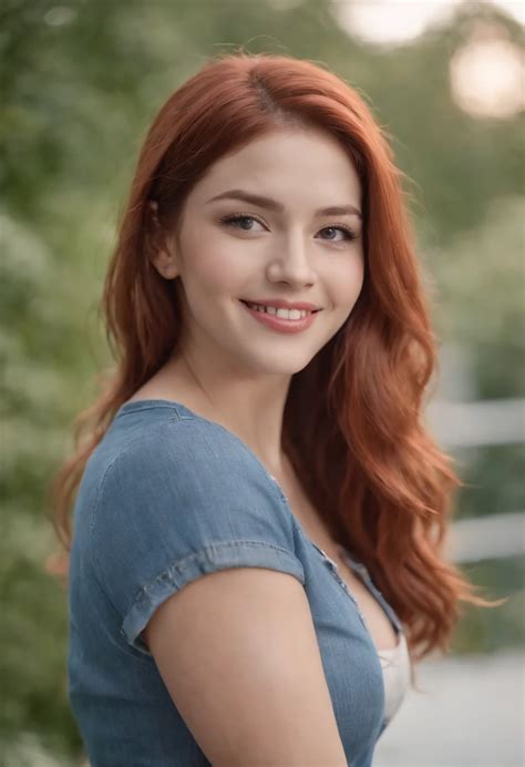 미국 풍경、데님팬츠、23세、안、대학생、양키、야구、침을 흘리는 눈 긴 빨간 머리 골짜기가 좋은 웃는 얼굴 두꺼운 신체 곡선 Seaart Ai