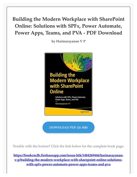 Pdf Free Building The Modern Workplace With Sharepoint Online
