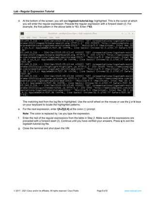 Lab Regular Expression Tutorial PDF
