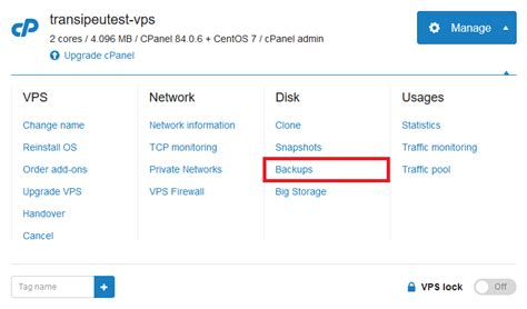 Does My VPS Have Automatic Backups TransIP