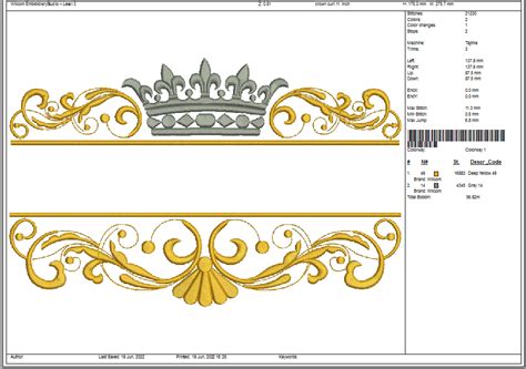 Split Crown For Monogram 4 Sizes Products Swak Embroidery