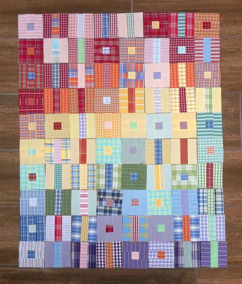 Log Cabin Quiltery Binary Code Quilt Progress