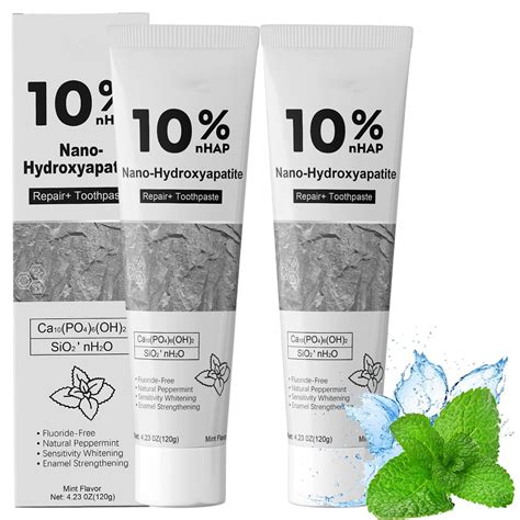 10 Hydroxyapatite Toothpaste For Sensitive Teeth Enamel Repair And Protection Fluoride Free