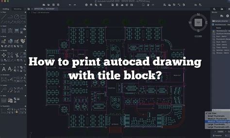How To Print Autocad Drawing With Title Block