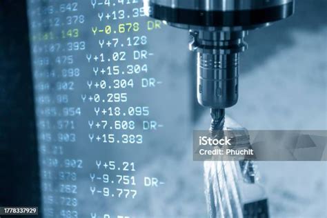 Abstract Scene The Cnc Milling Machine Rough Cutting The Aero Space