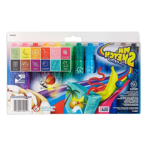 Mr Sketch 1905069 Scented Markers Chisel Tip Assorted