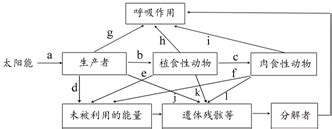 地球上几乎所有的生态系统所需要的能量都来自太阳能 能量流动是生态系统的功能之一 图为某生态系统能量流动示意图 流经此生态系统的总能量为 A KJB KJC KJD