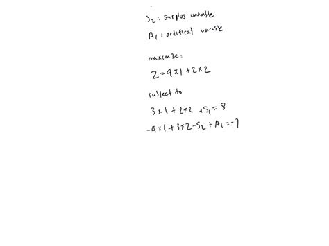 Solved Setup The Initial Simplex Tableau For The Problem Below