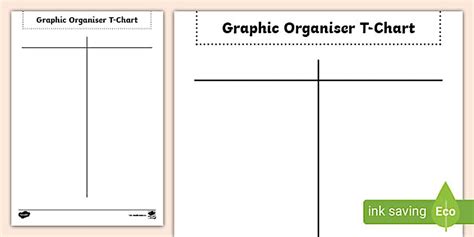 Graphic Organiser T Chart Teacher Made Twinkl