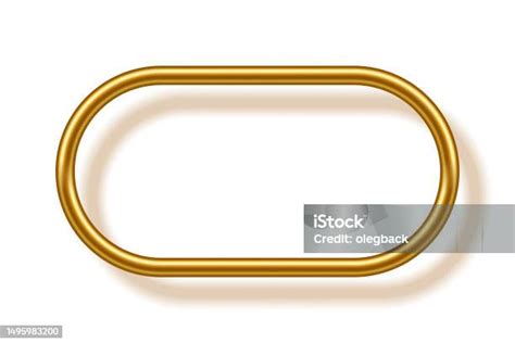 흰색 배경에 그림자가 있는 그림을 위한 금색 슬립스 프레임 그림 그림 카드 또는 사진을 위한 빈 공간 3d 현실적인 튜브 템플릿