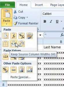 How To Keep Your Column Widths When You Paste In Excel 2010 Solve Your Tech