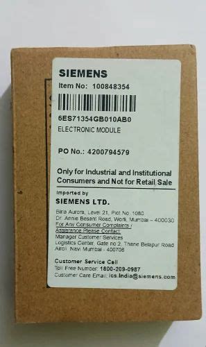Et200s Siemens Plc Module 6es7135 4gb01 0ab0 2 At Rs 22500 Piece In