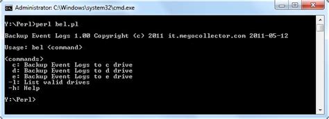 Perl Script To Backup Event Logs Updated It Megocollector Com