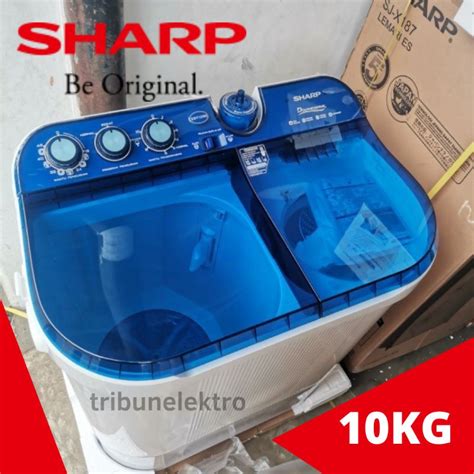 Jual MESIN CUCI SHARP 2 TABUNG 10KG ES T1090 Shopee Indonesia