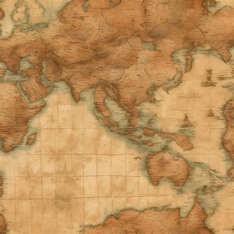 Premium Photo A Weathered Map Marking Forgotten Destinations