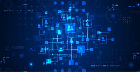Abstract Representation Of A Computer Network Vector Image